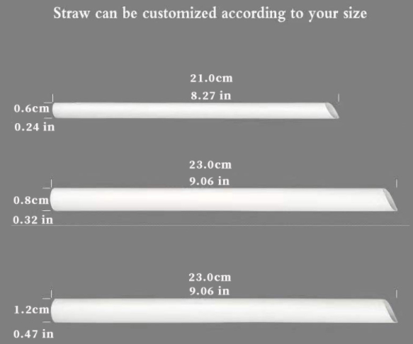 Introduce different color and size of straw for your choice, Custom any ...